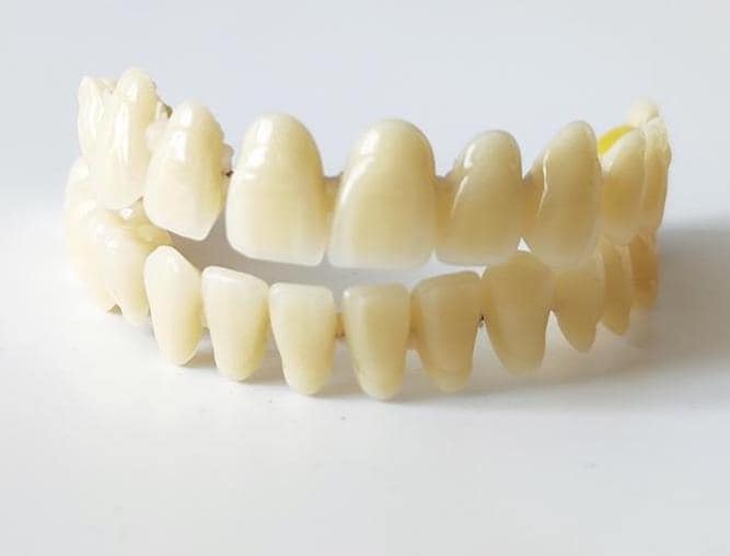 Realistic False Teeth - Full Set of Teeth Denture False Teeth 28 Tooth ...