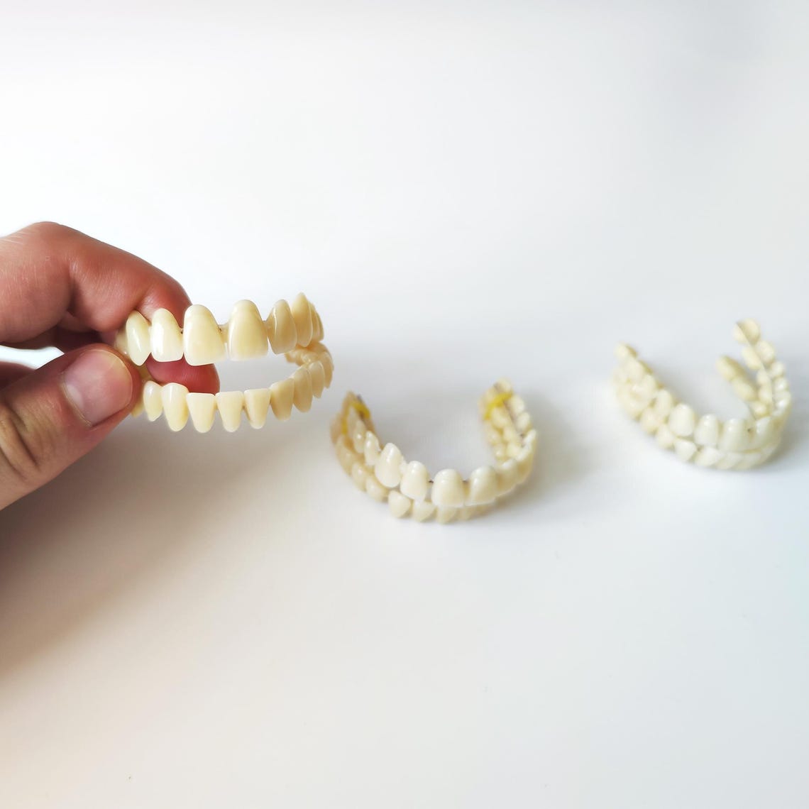 Realistic False Teeth Full Set of Teeth Denture False Teeth 28 Tooth ...