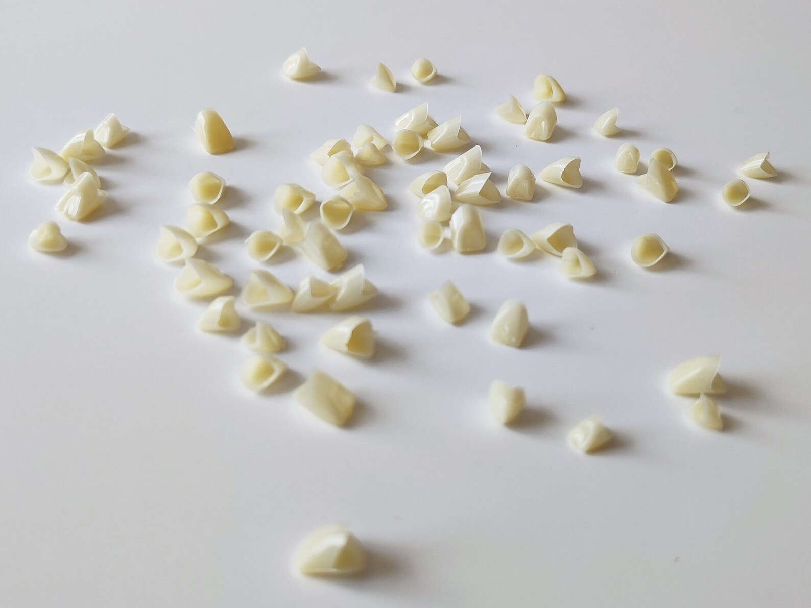 50pc Loose Teeth Acrylic Resin Teeth Dental Temporary Crown Incisor ...