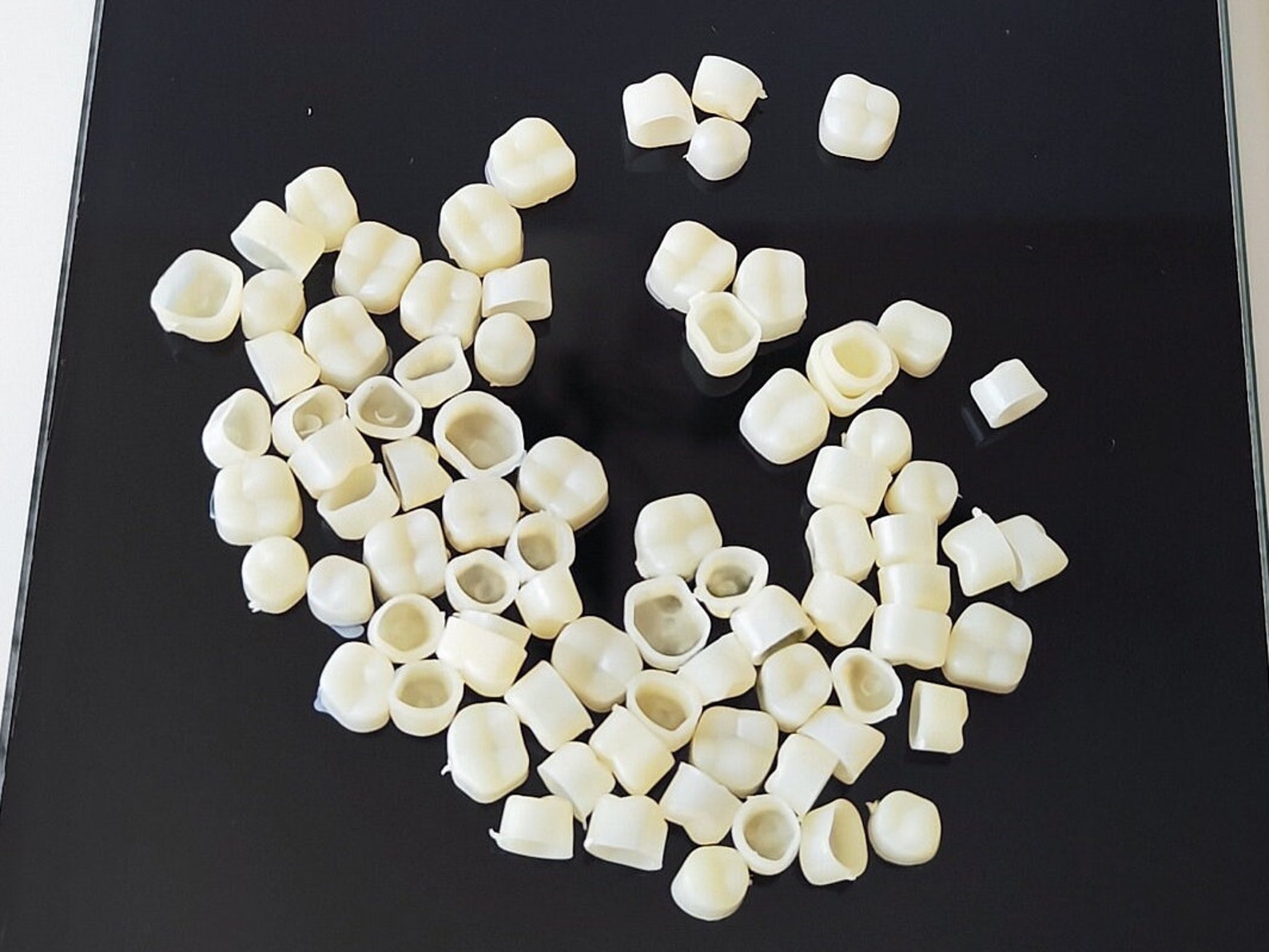 50pc Loose Teeth Acrylic Resin Teeth Dental Temporary Crown Molar Teeth ...