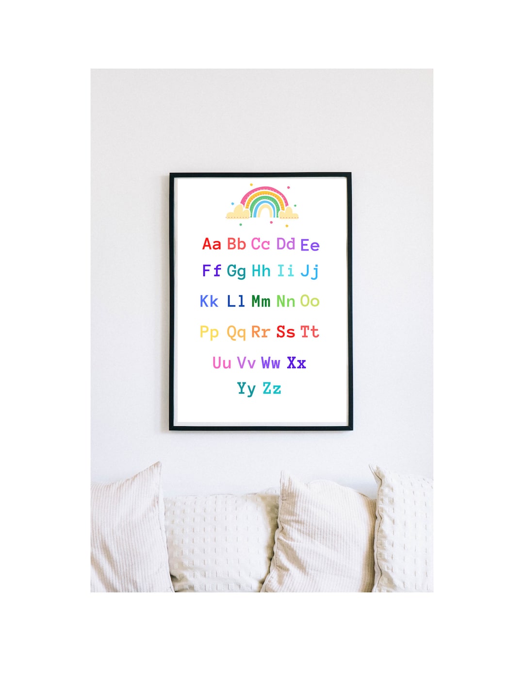 Alphabet Rainbow Digital Poster Download | Nursery or Playroom Decor ...