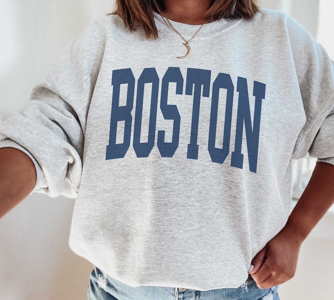 Boston Crewneck Boston Sweatshirt Boston Sports Boston Clothing Boston ...