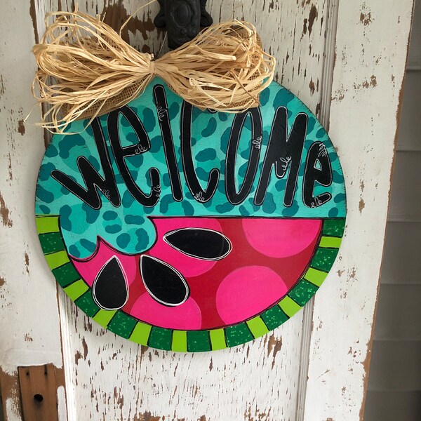 Welcome Door Hanger - Etsy