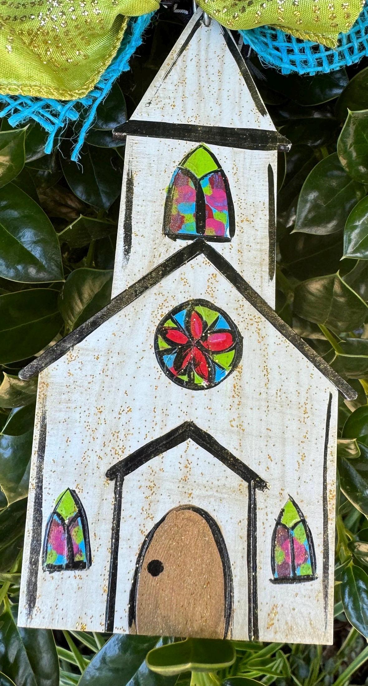 Church Door Hanger, Holiday Door Hanger, Easter Door Hanger, Chapel ...