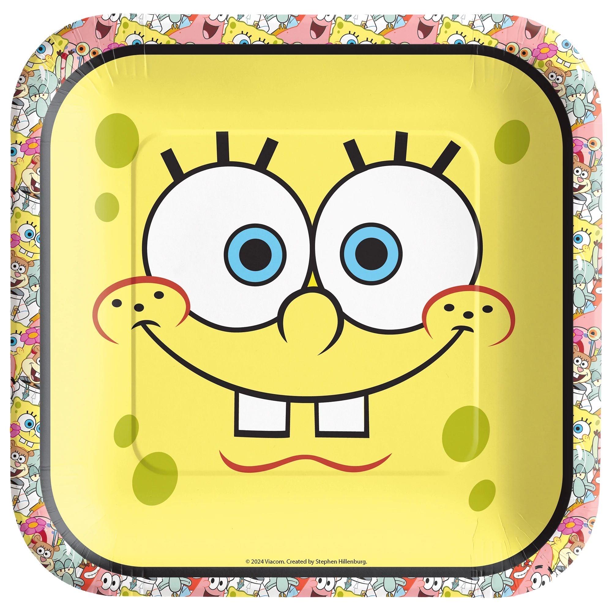 Spongebob Squarepants Birthday Plates - Etsy