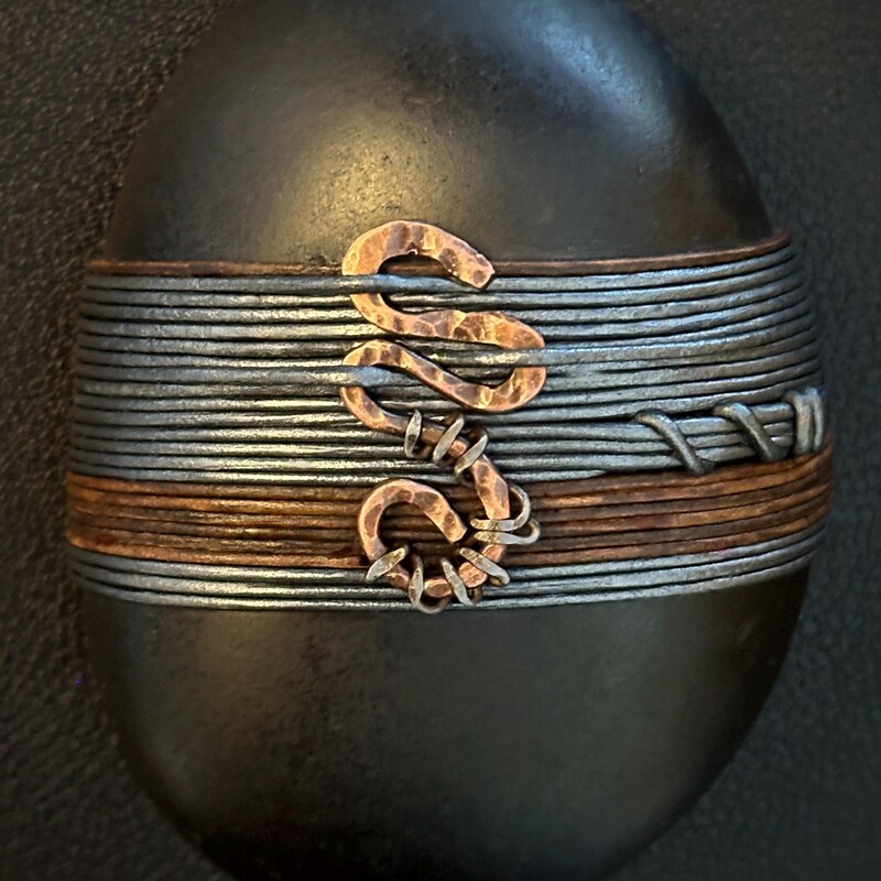 Leather Wrapped Rock - Etsy