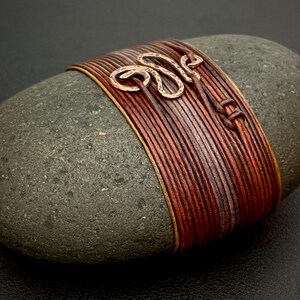 Wrapped Rock, Hammered Copper Wire, Unique Paperweight, Centering Stone ...