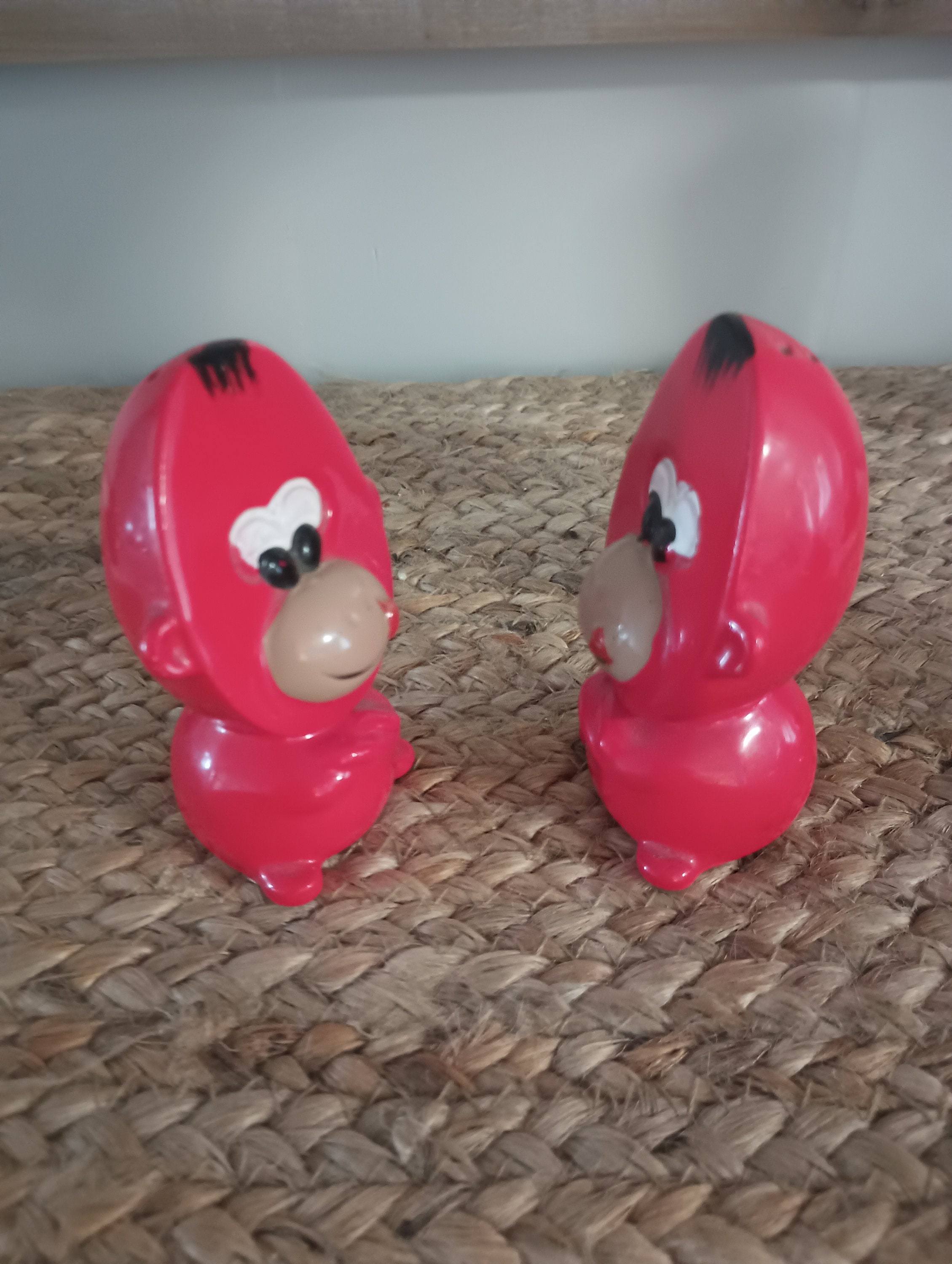 Vintage Humorous Red Monkey Salt and Pepper Shakers - Etsy