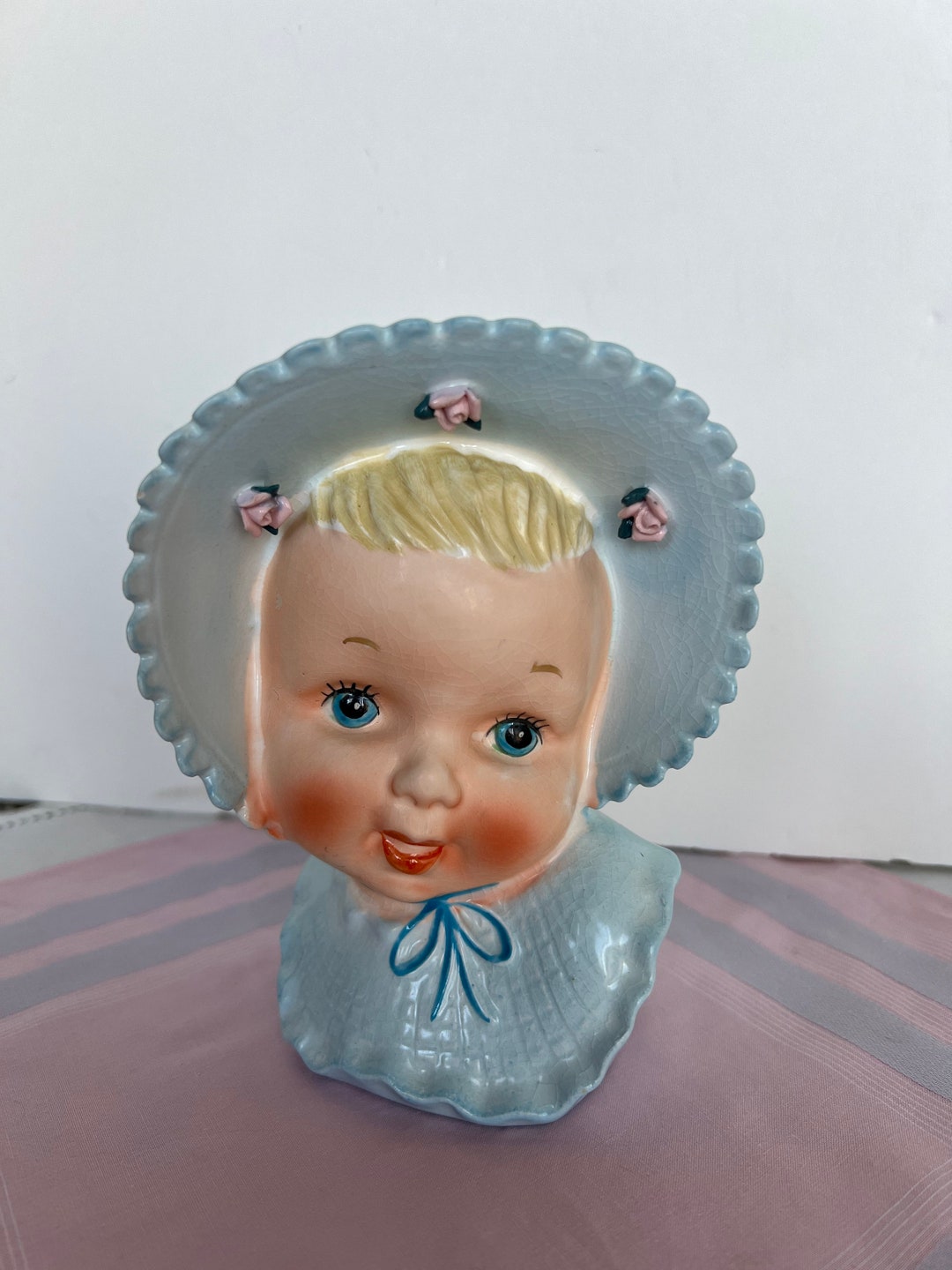 Vintage Ucagco Boby Head Vase - Etsy