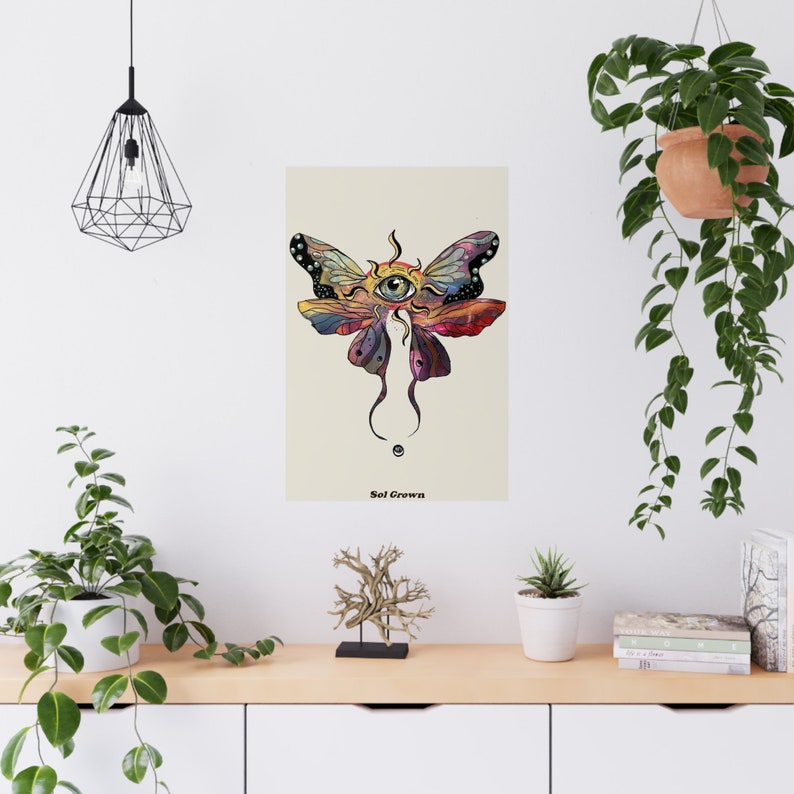 Sun Butterfly Print - Etsy