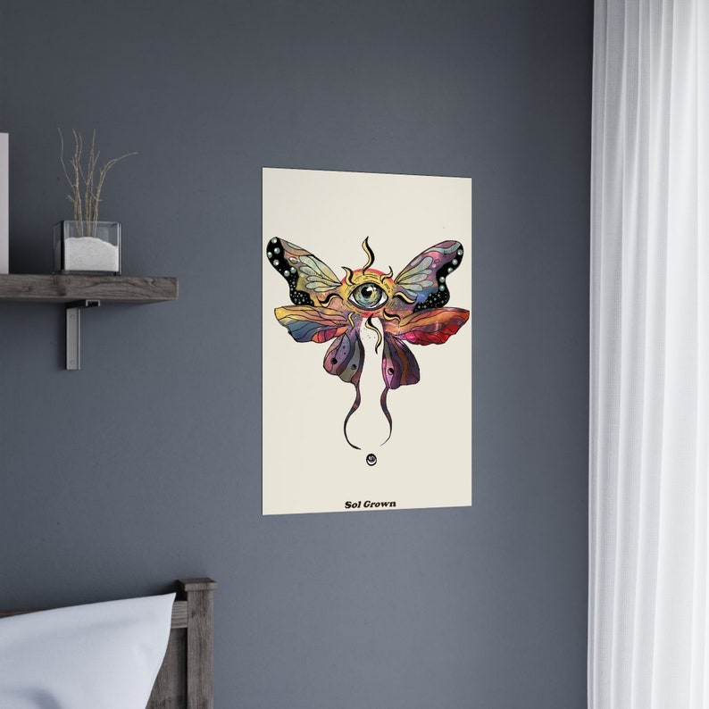 Sun Butterfly Print - Etsy