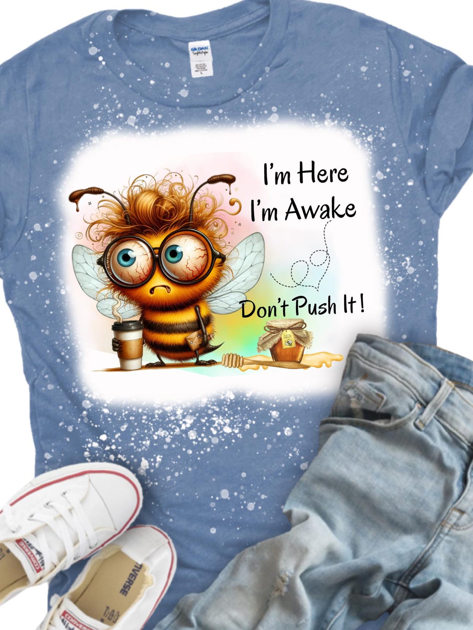 Be, 'i'm Here I'm Awake' Funny, Quirky, Download Image, Digital Design ...
