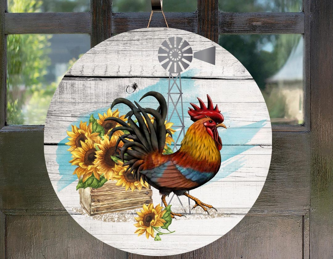 Round Door Hanger, 2 PNG Files, 2 Digital Designs, Sublimation, Blank ...