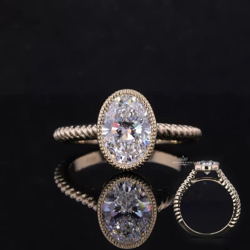 Milgrain Bezel Ring - Etsy