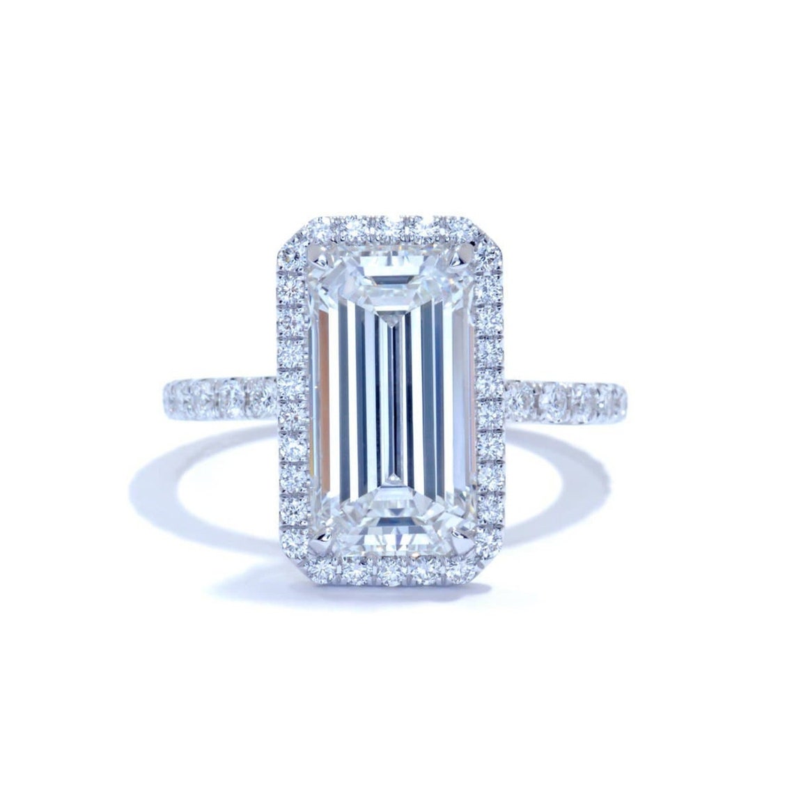 6 CT Emerald Ring, Emerald, Emerald Engagement Ring, Emerald Cut ...
