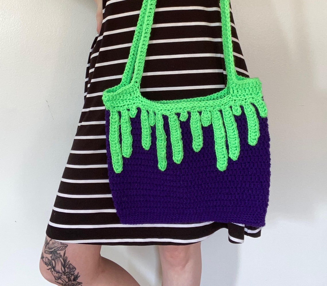 Spooky Slime Tote Bag Pattern Crochet Tote Bag Pattern PDF - Etsy