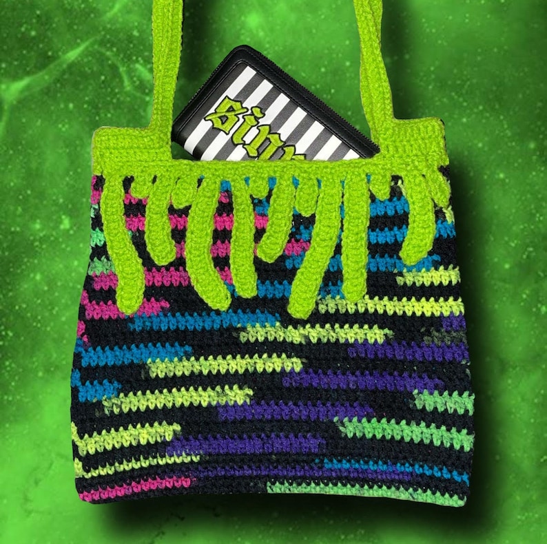 Spooky Slime Tote Bag Pattern Crochet Tote Bag Pattern PDF - Etsy