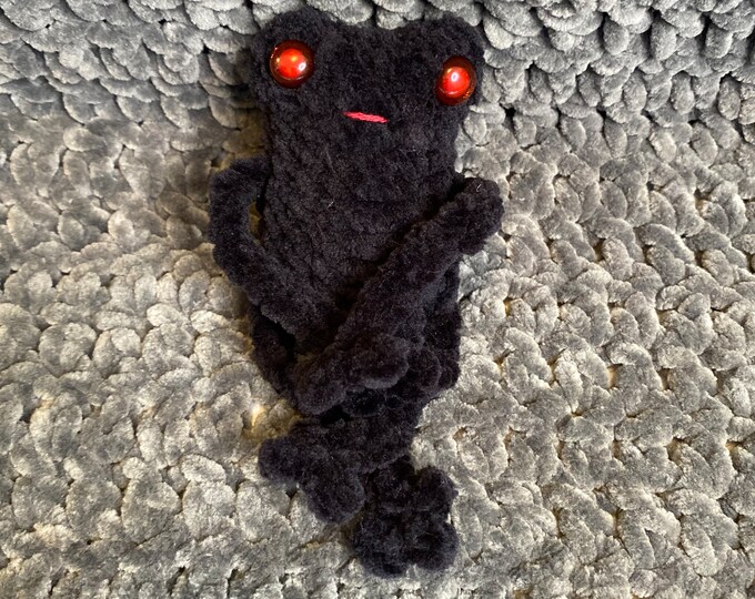 Goth Amigurumi Frog 1 Amigurumi Frog Crochet Frog - Etsy
