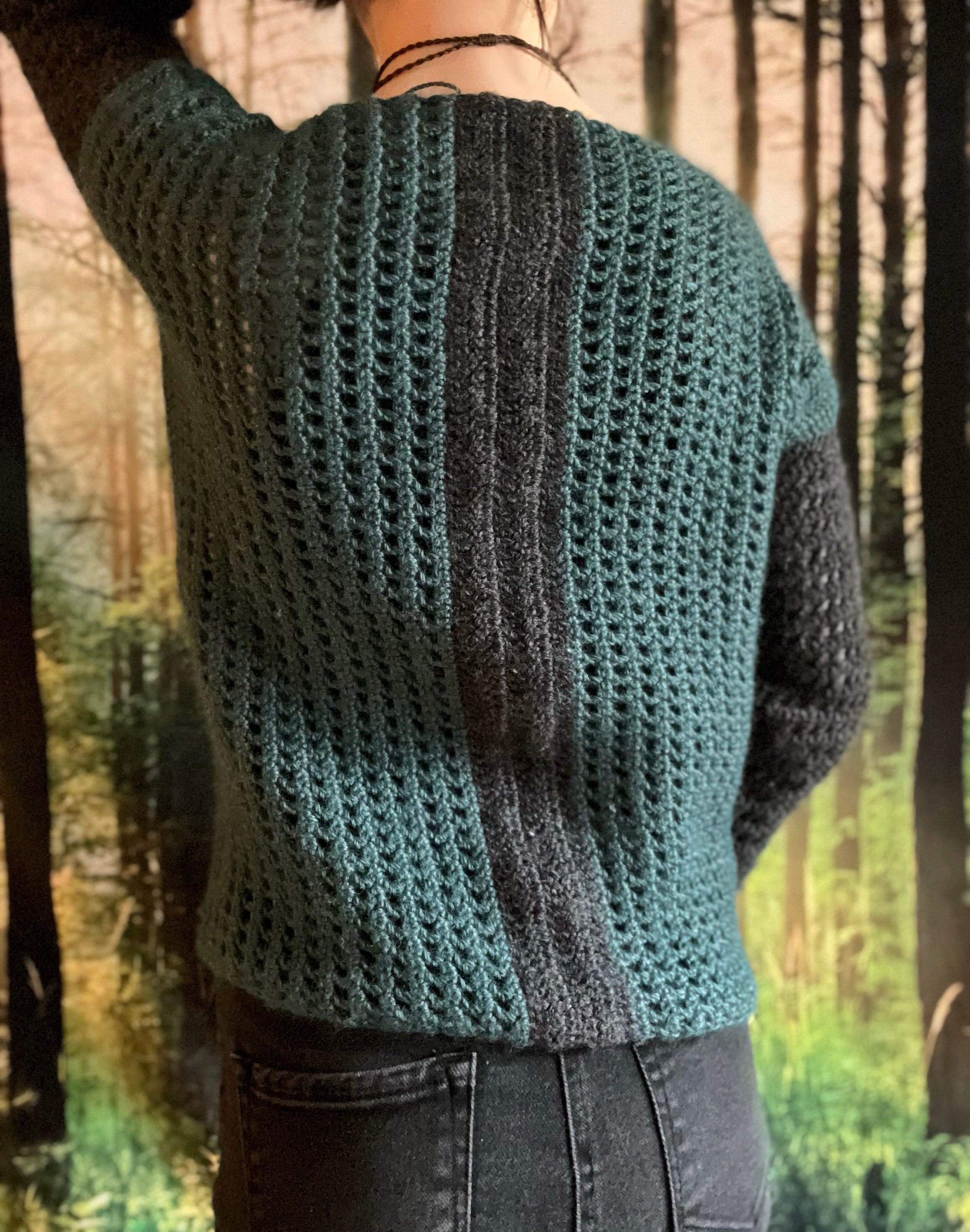 CROCHET PATTERN Easy Mesh Sweater Pattern Women's Crochet Sweater Fall ...
