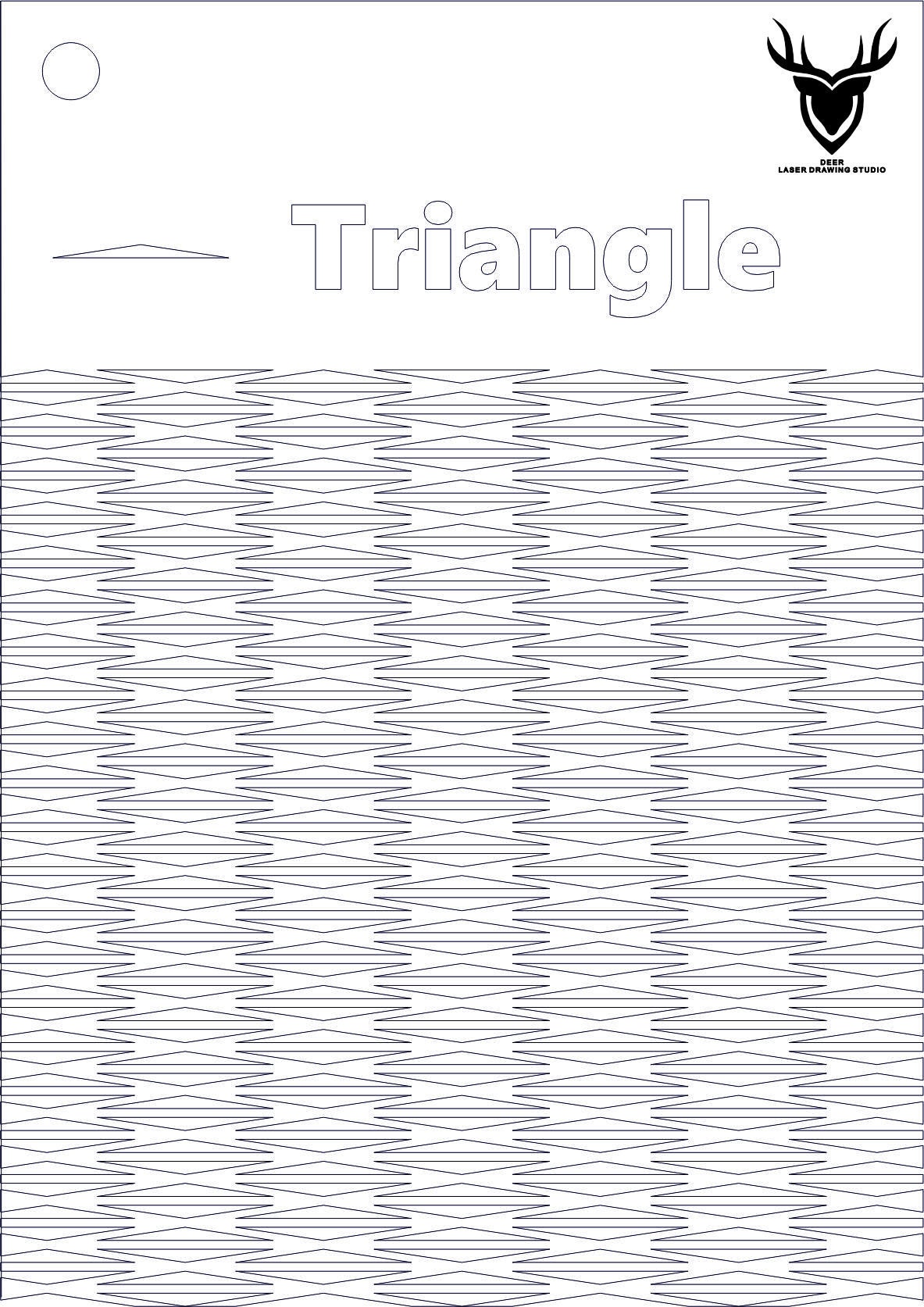 TRIANGLE Flexible Laser Cut, Flexible Laser Cut Pattern Bundle ...