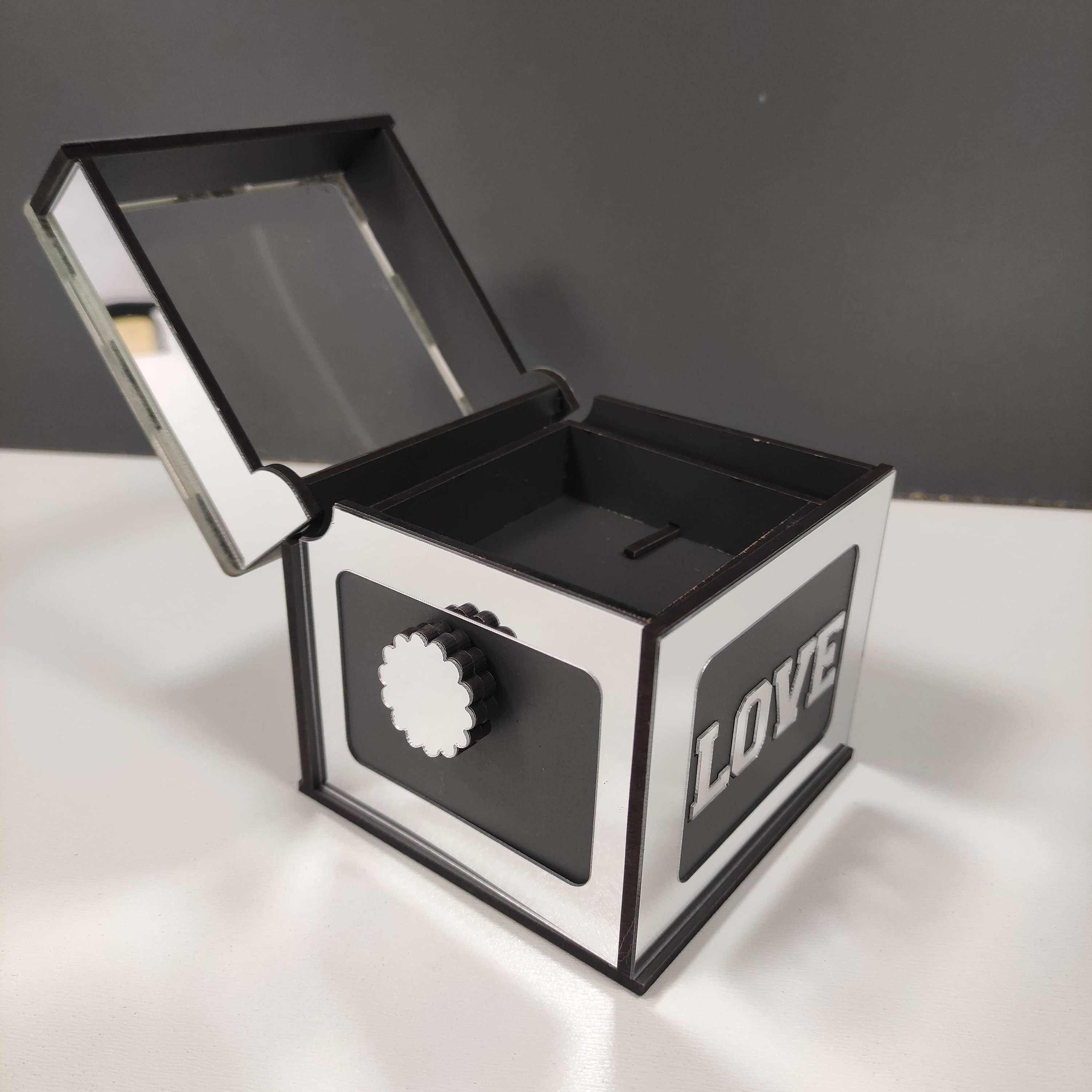 Rotating Box Laser Cut Wooden Gift Box for Valentine’s Day - Etsy