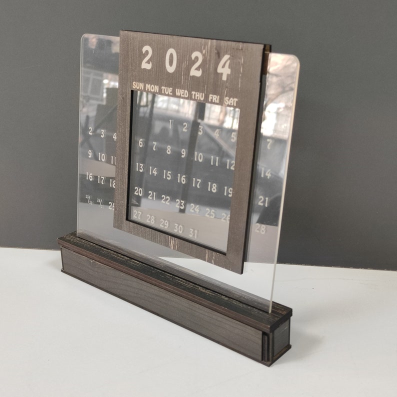 Perpetual Desk Calendar, Endless Desk Calendar - Etsy