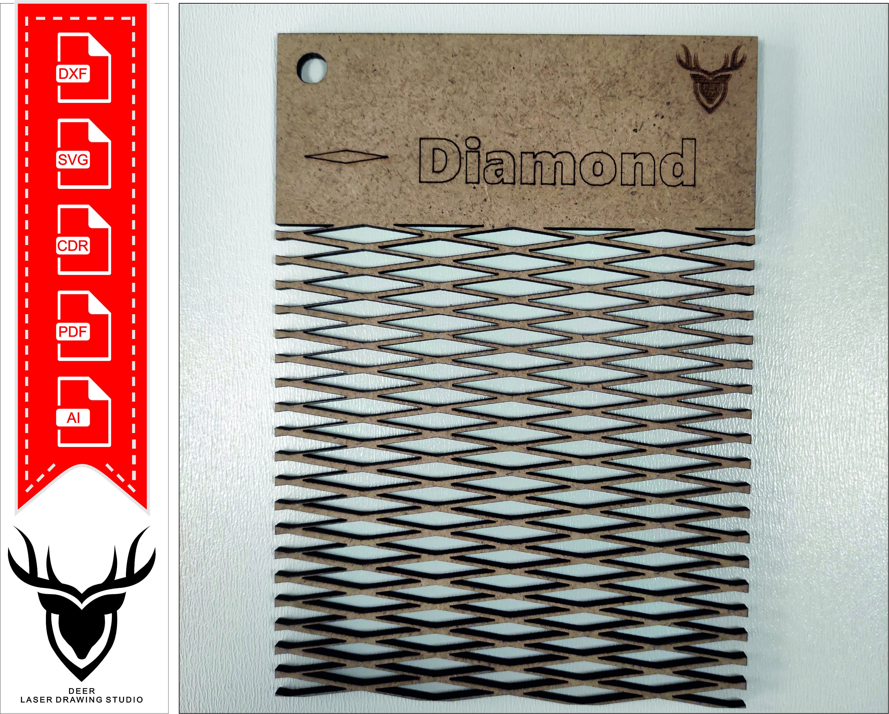 DIAMOND Flexible Laser Cut, Flexible Laser Cut Pattern Bundle, Flexible ...