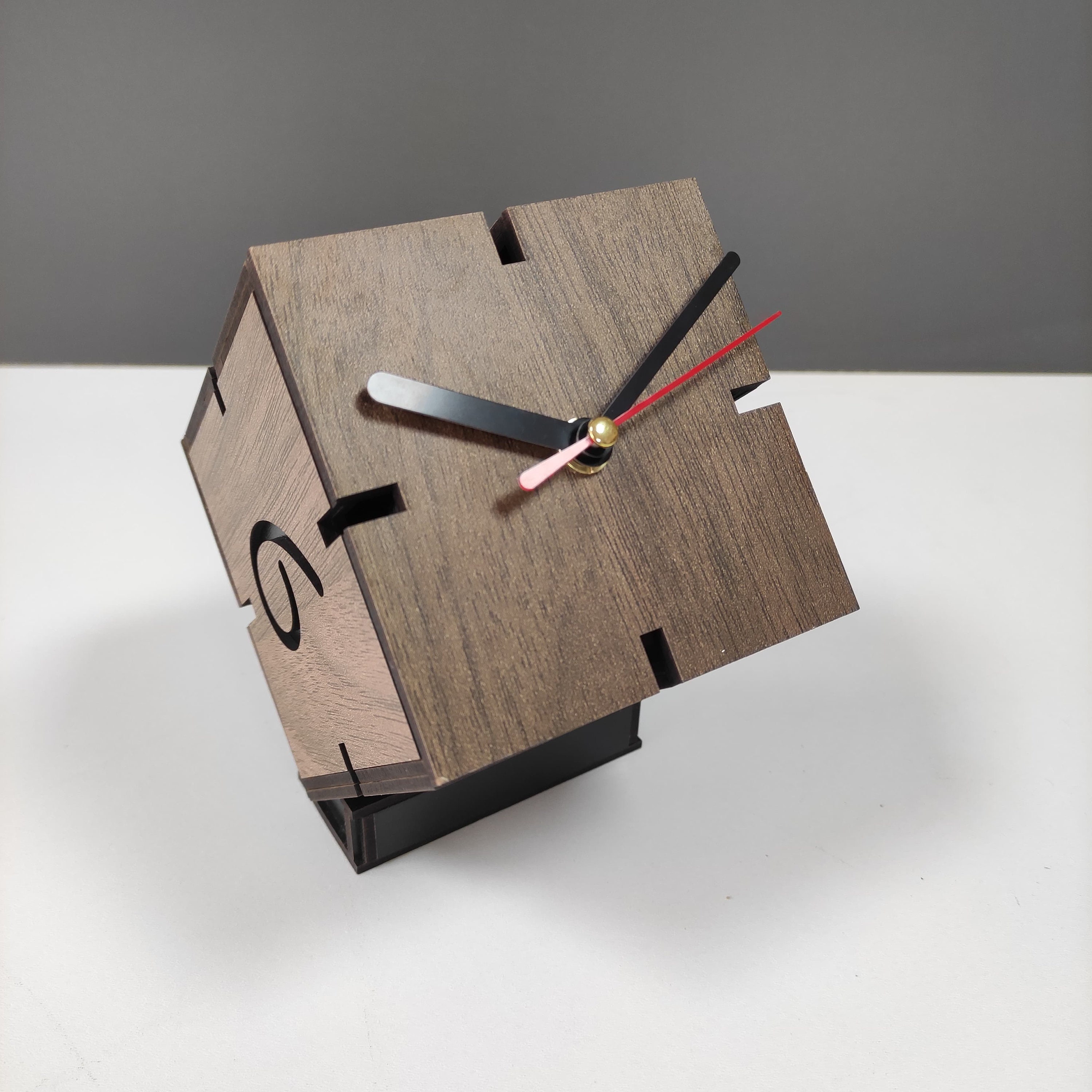 Cube Table Clock - Etsy