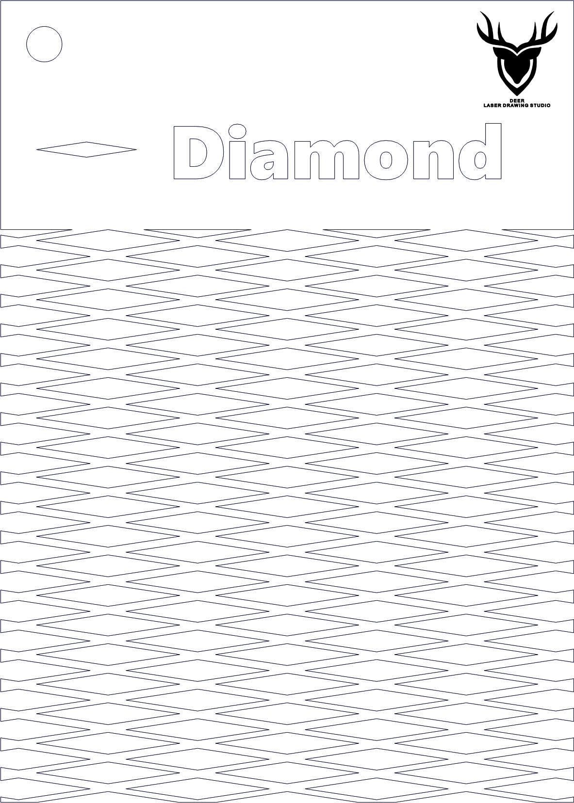 DIAMOND Flexible Laser Cut, Flexible Laser Cut Pattern Bundle, Flexible ...