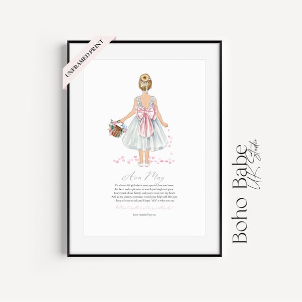 Flower Girl Poem Etsy Uk 9156