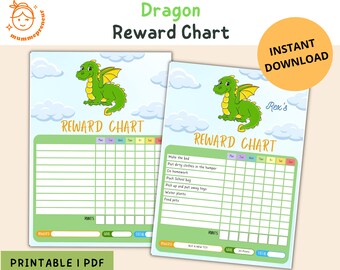 Dragon Chore Chart - Etsy