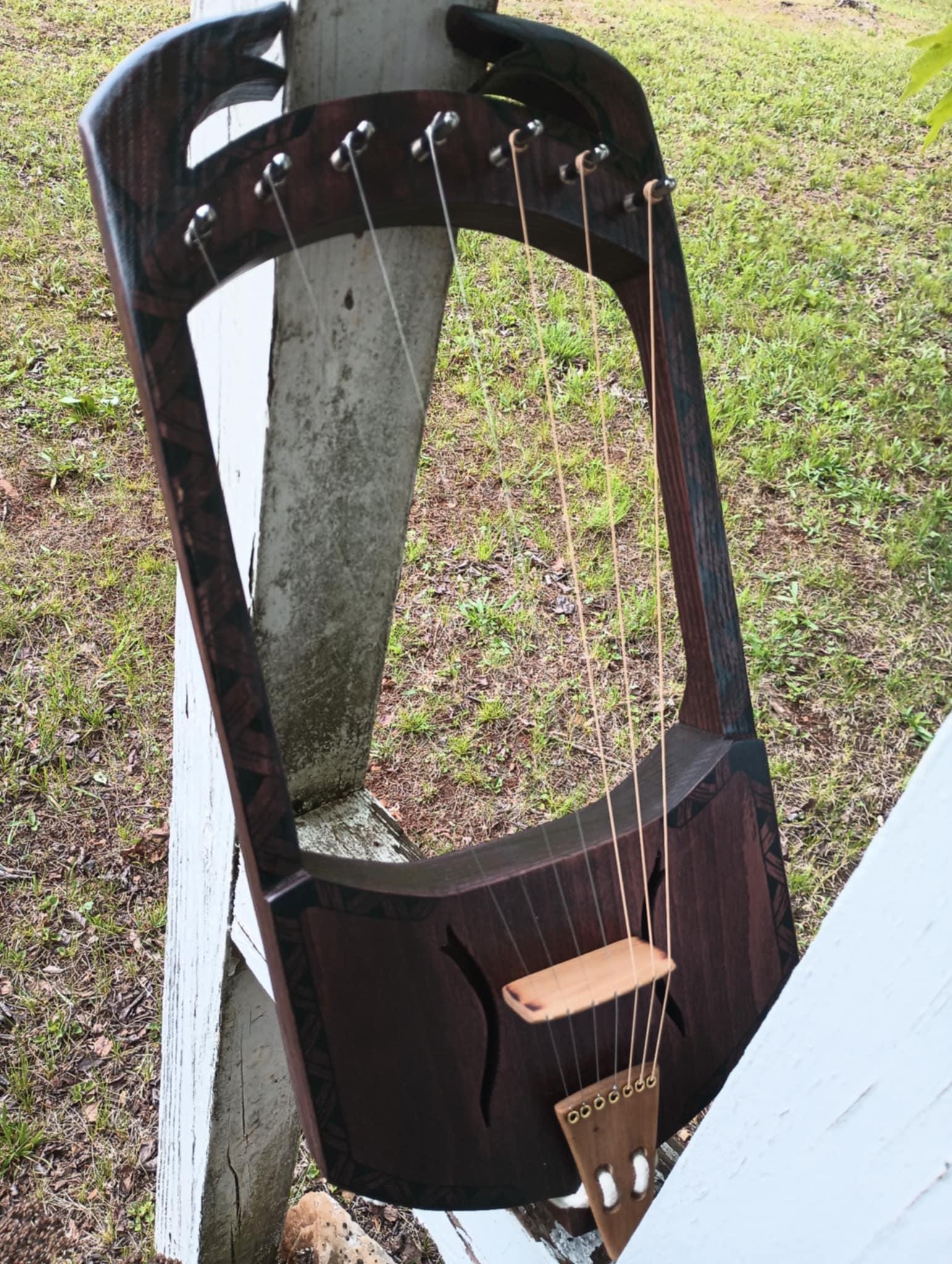 Snakepit Poetry" 7 String Lyre - Etsy