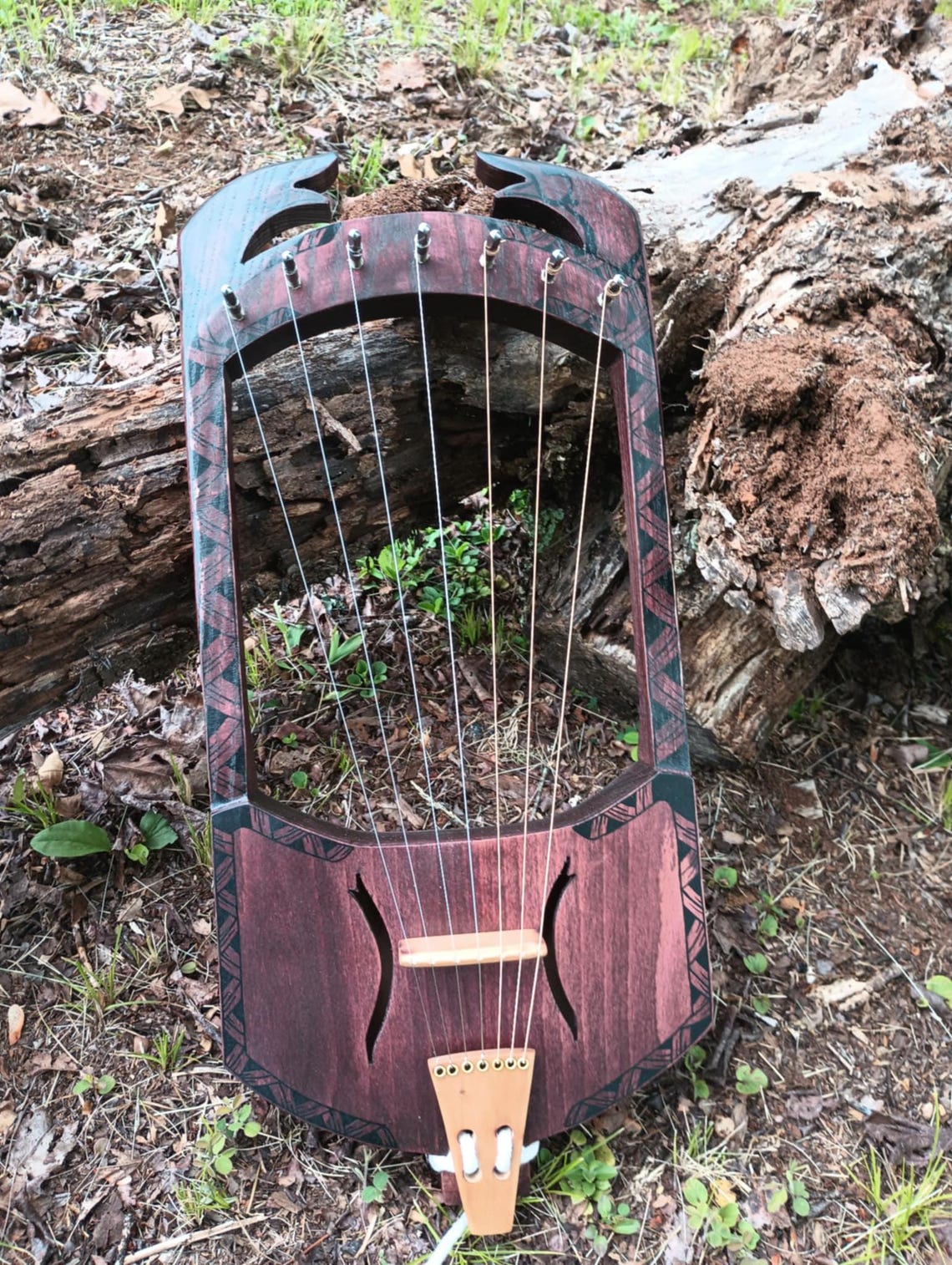Snakepit Poetry" 7 String Lyre - Etsy