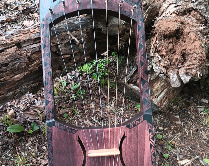 Snakepit Poetry" 7 String Lyre - Etsy UK