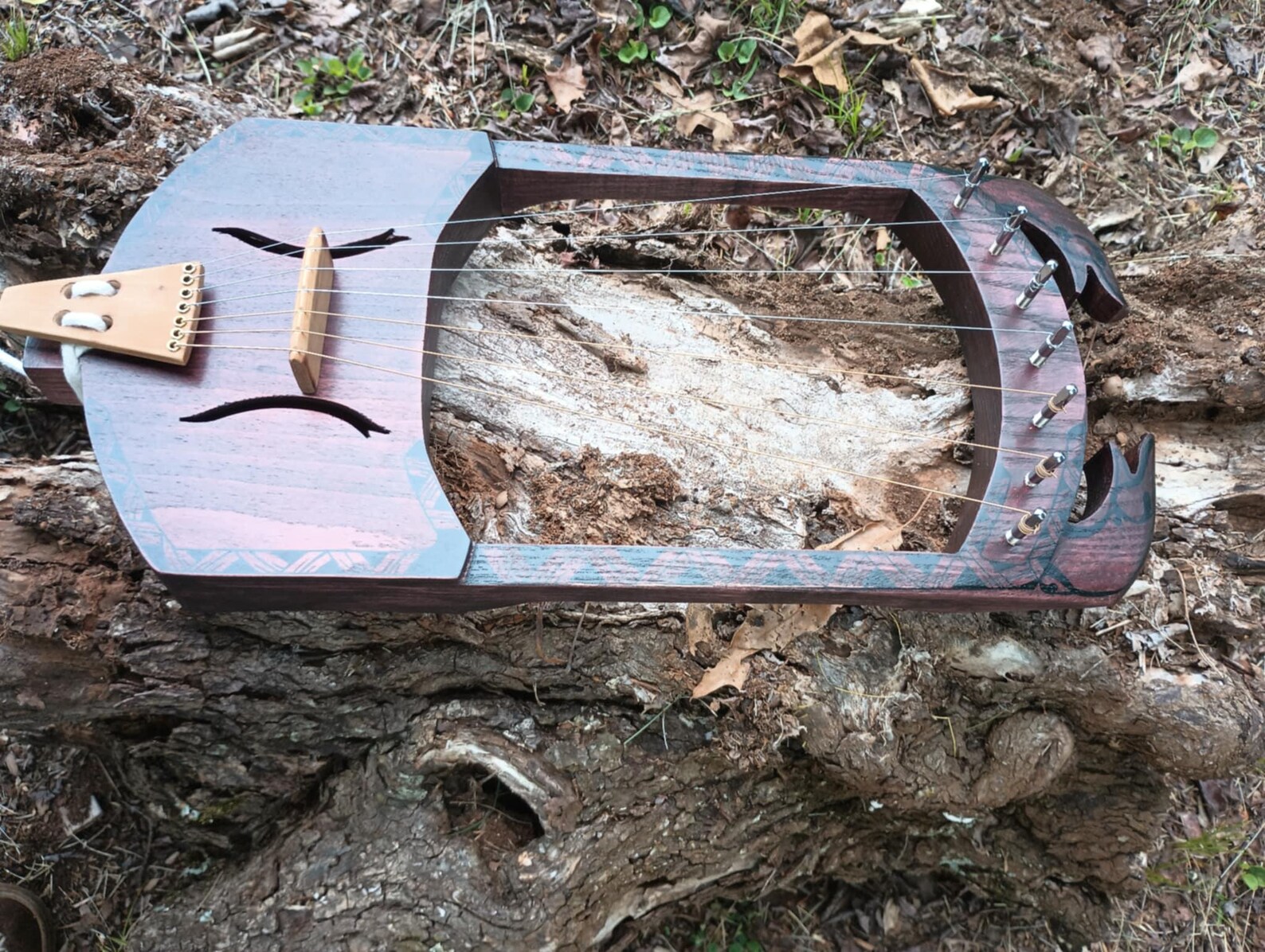 Snakepit Poetry" 7 String Lyre - Etsy