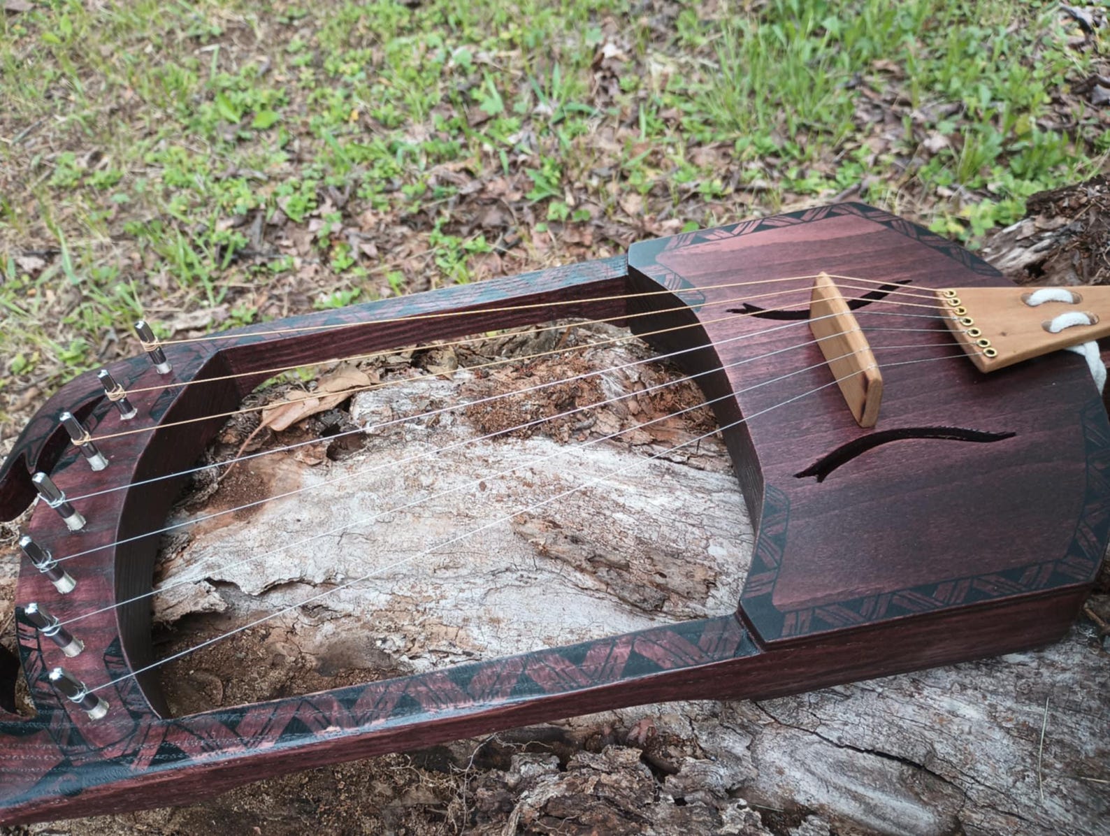 Snakepit Poetry" 7 String Lyre - Etsy