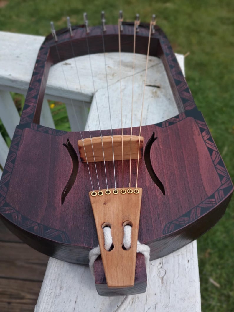Snakepit Poetry" 7 String Lyre - Etsy