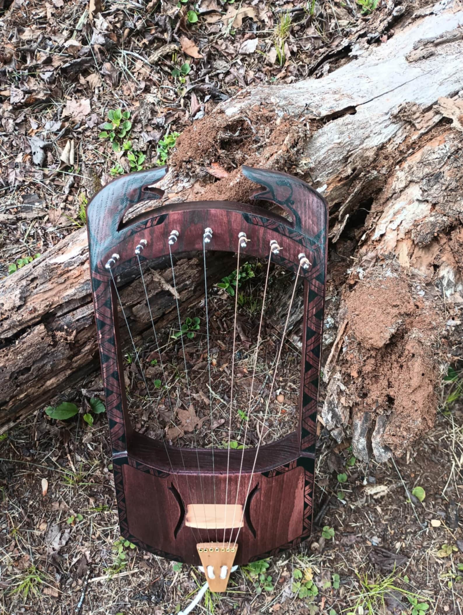 Snakepit Poetry" 7 String Lyre - Etsy