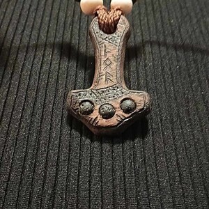Acacia Carved Mjolnir With Icelandic Lava Rock - Etsy