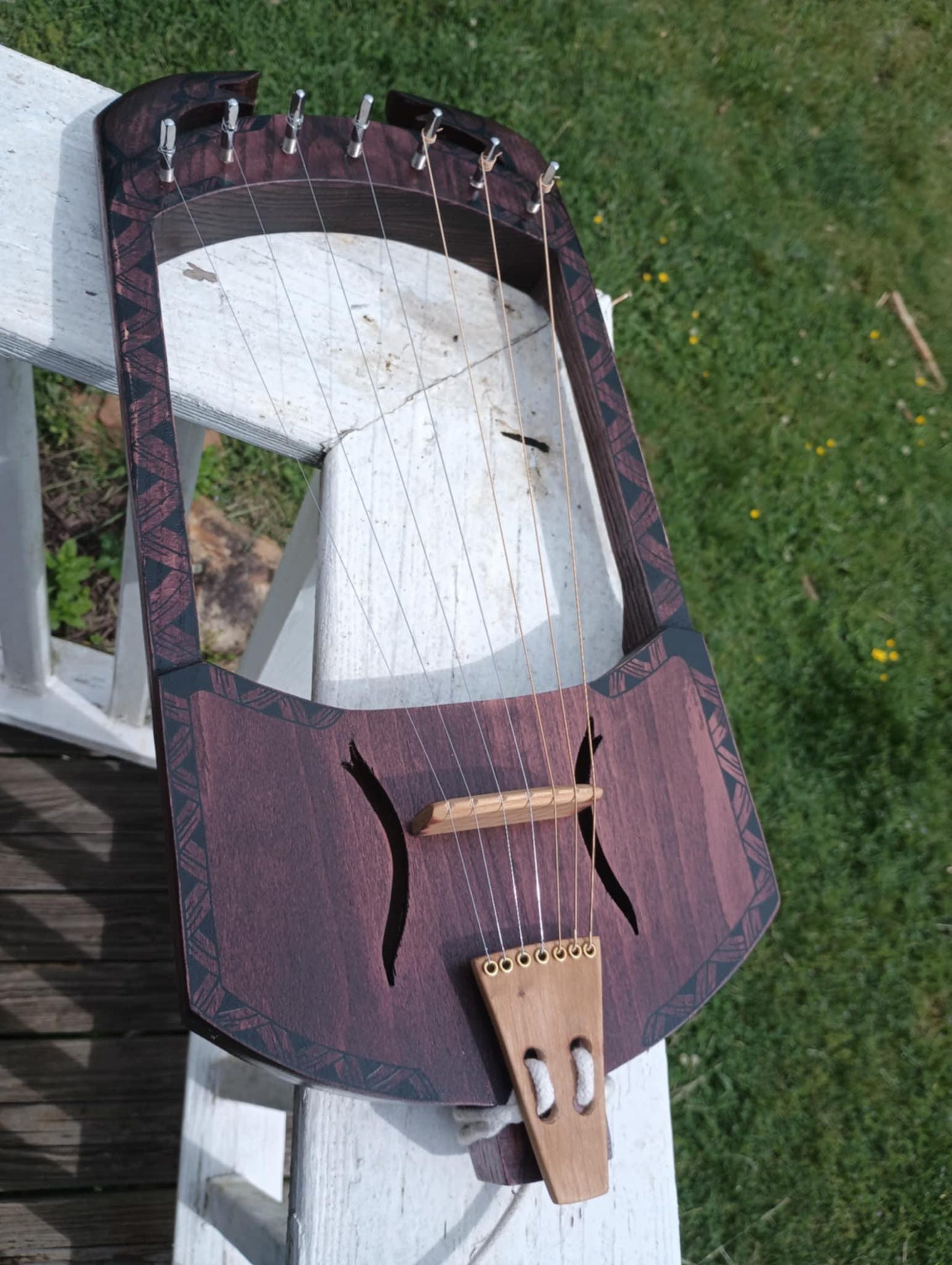 Snakepit Poetry" 7 String Lyre - Etsy
