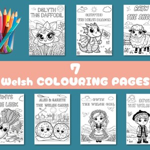 7 Welsh Colouring Pages, Colouring Kids Pages, Printable Kids Pages ...
