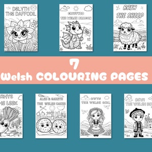 7 Welsh Colouring Pages, Colouring Kids Pages, Printable Kids Pages ...