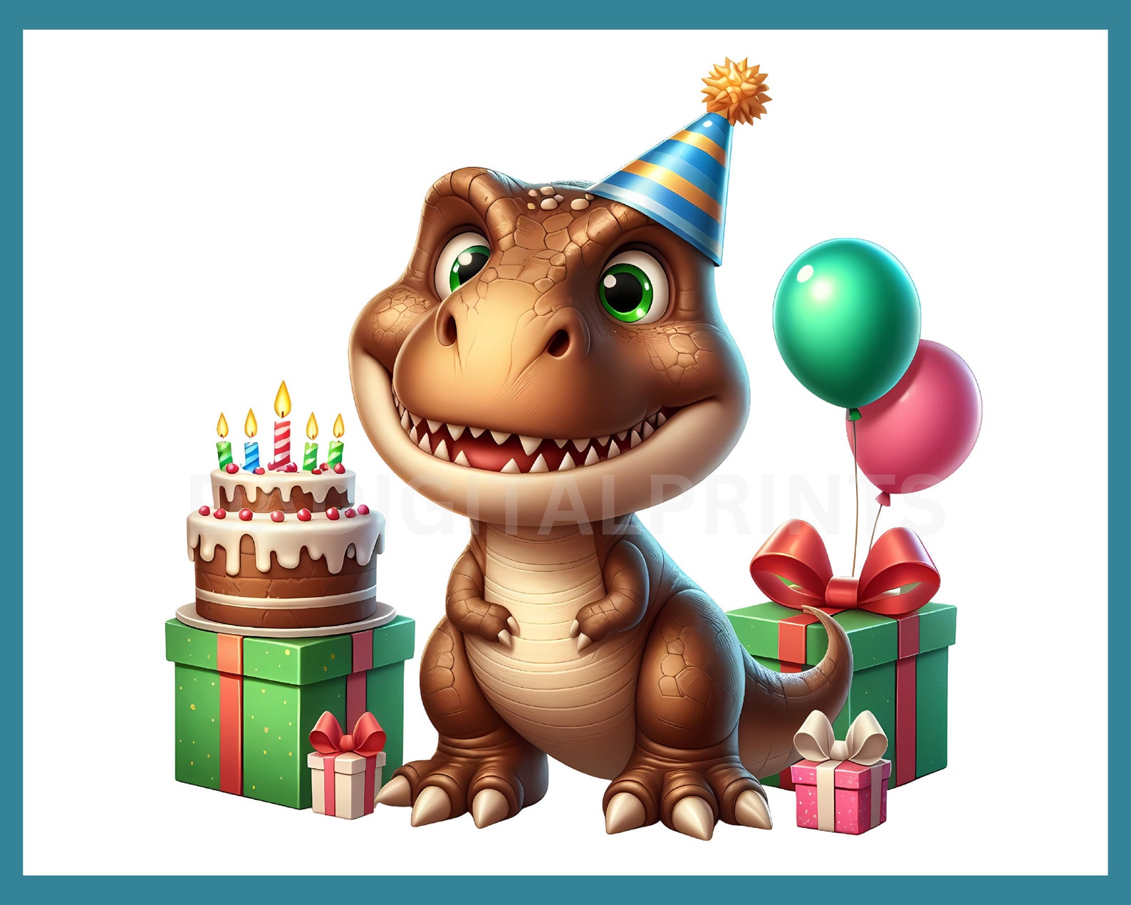 Dinosaur Clipart, Dinosaur Party, Dinosaur Digital, Dinosaur Birthday ...