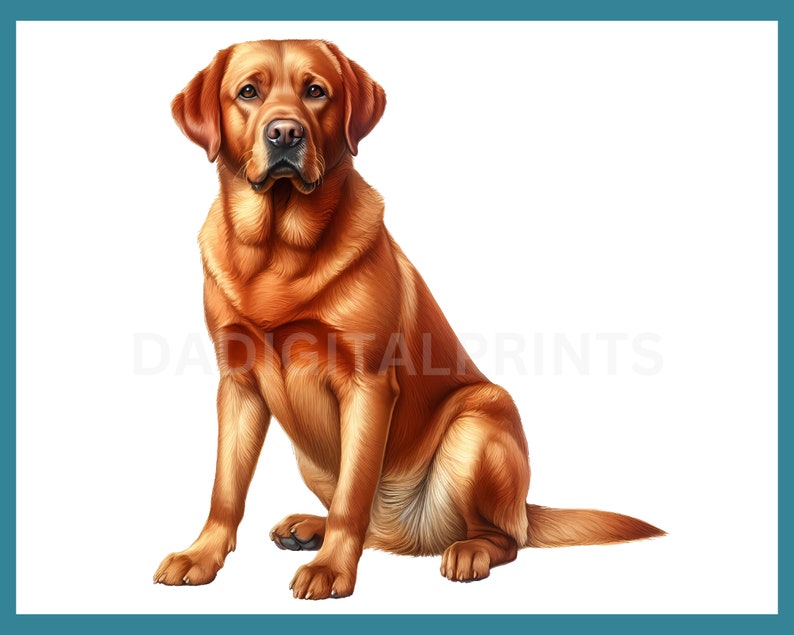 Labrador Clipart, Dog Clipart, Fox Red Labrador, Dogs Labrador ...