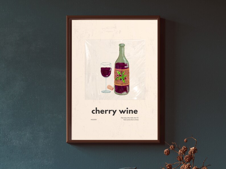 Hozier Digital Print, Hozier Cherry Wine Lyrics, Hozier Lyrics Print, Hozier Album, Room Decor ...