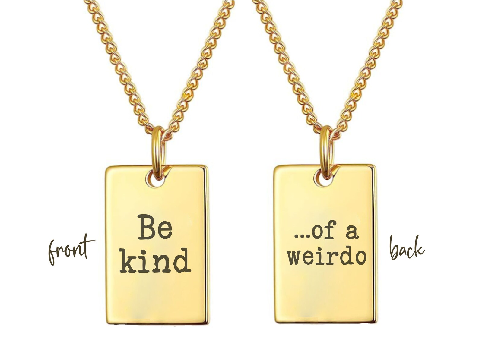 Be Kind of A Weirdo Necklace Best Friend Gift Weird Stuff Funny Gift ...