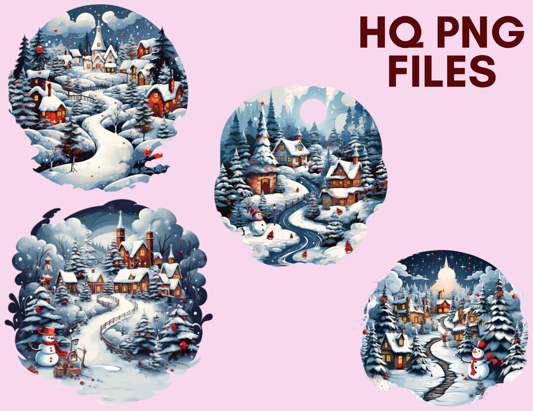 4 High-quality PNG Clipart Images Winter Wonderland - Etsy