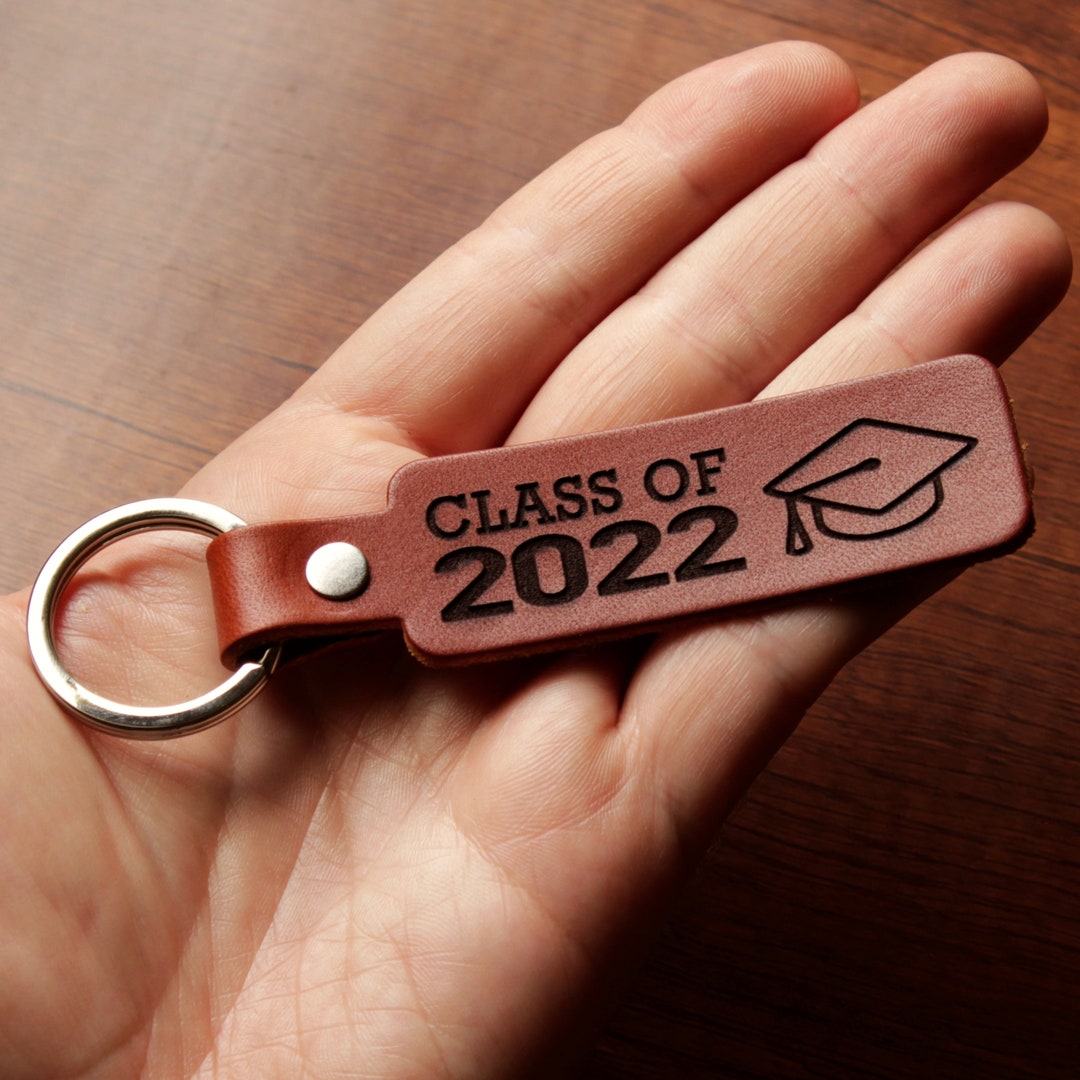 Custom Leather Keychain | Class of 2024 | Graduation Gifts | 2024 ...