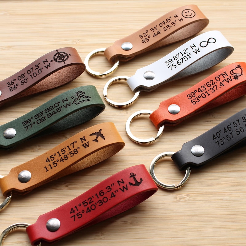 Leather Keychain Strap - Etsy