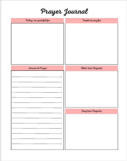Gratitude and Prayer Journal - Etsy